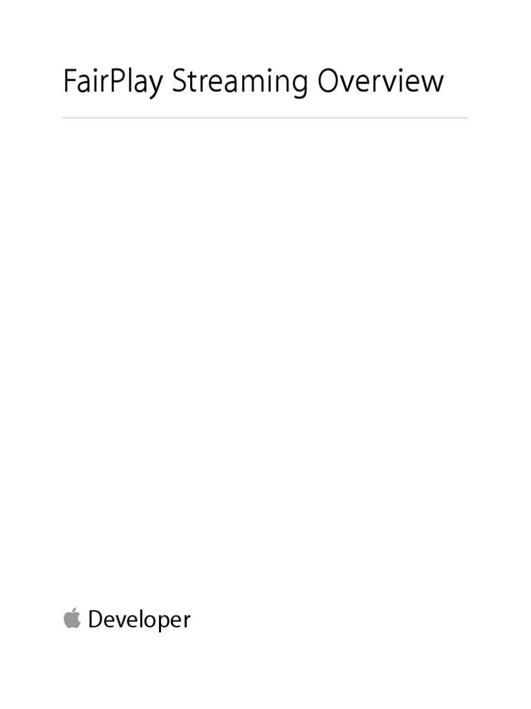 Fairplay Streaming Overview | PDF | Key (Cryptography) | Cryptography