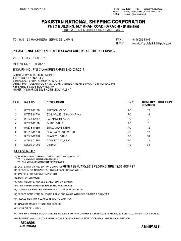 Pakistan National Shipping Corporation: PNSC Building. M.T Khan Road ...