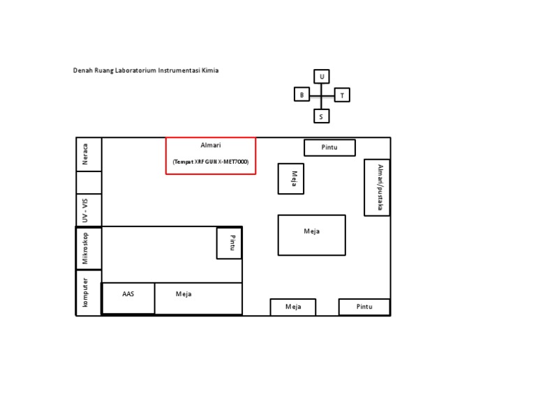 Denah Ruang Laboratorium Instrumentasi Kimia | PDF