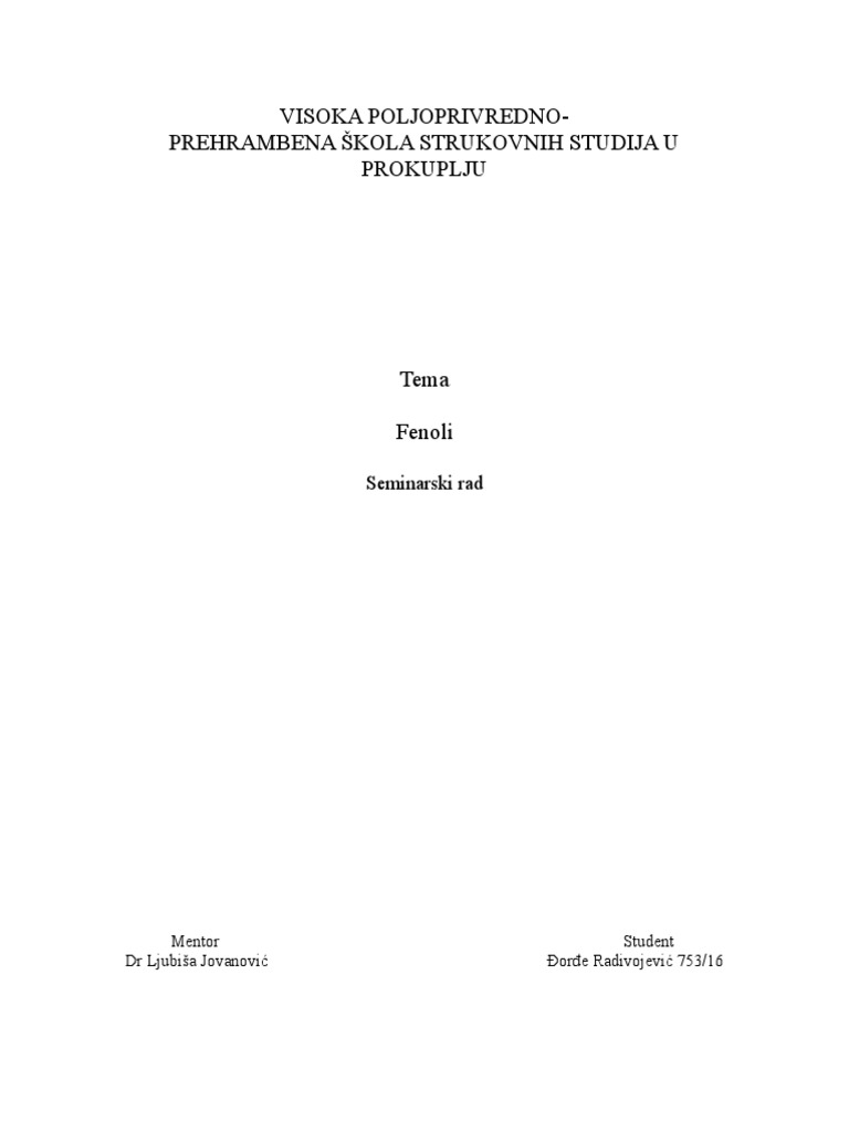 Djole Hemija | PDF