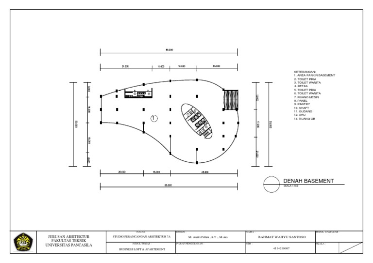 Apartment - Denah Basement | PDF