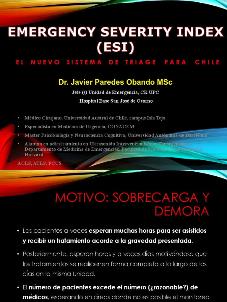 Nuevo Sistema ESI de Triage en Chile | PDF | Medicina | Cuidado de la salud