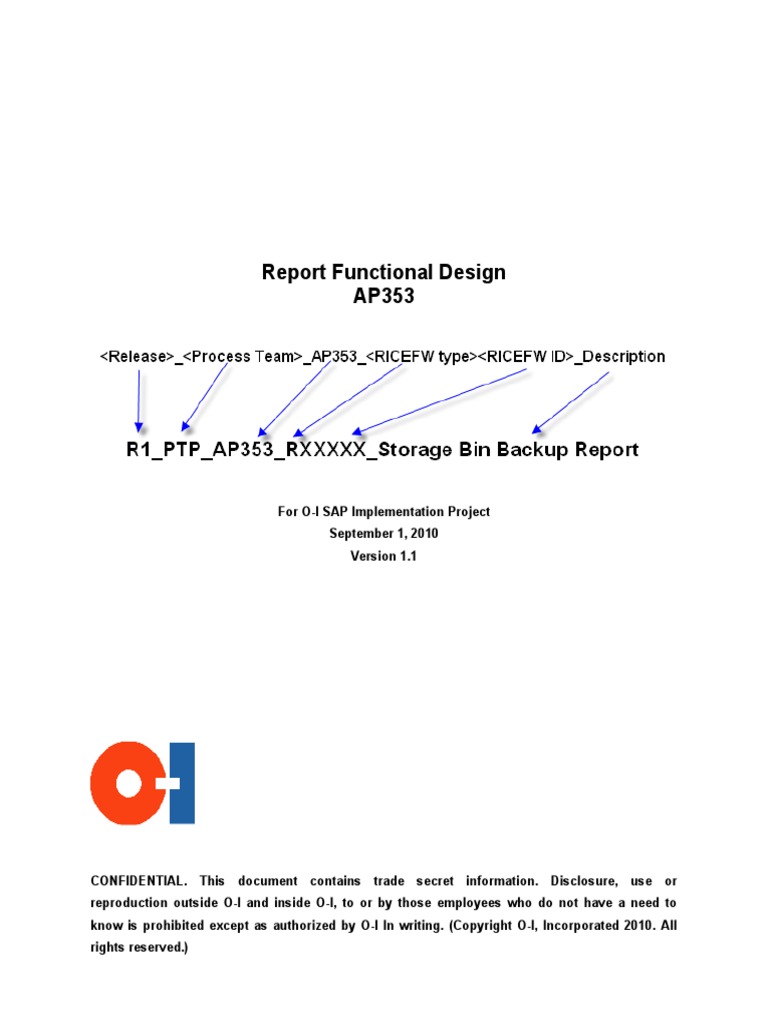 Report Functional Design AP353 | PDF | Warehouse | Business Process