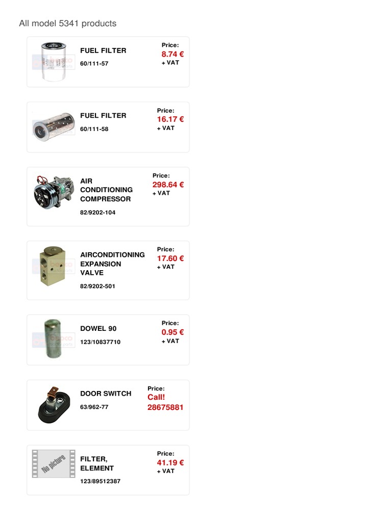 All Model 5341 Products | PDF