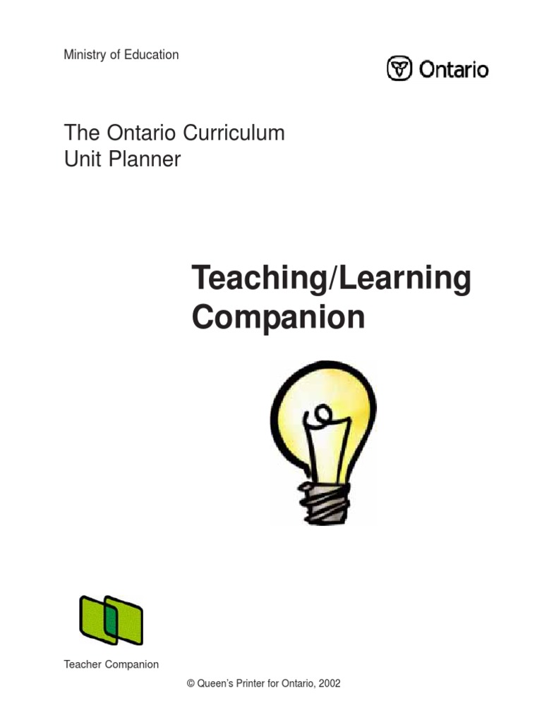 Teaching and Learning Companion Ministry of Education | PDF | Teachers ...
