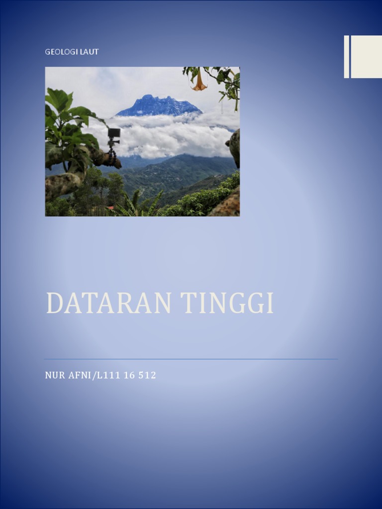 Dataran Tinggi Geografi | PDF
