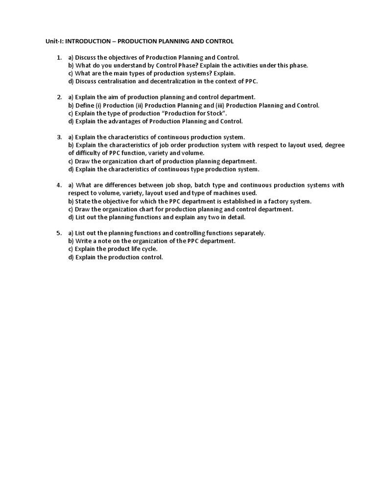 PPC Unit End Questions | PDF | Mean Squared Error | Forecasting