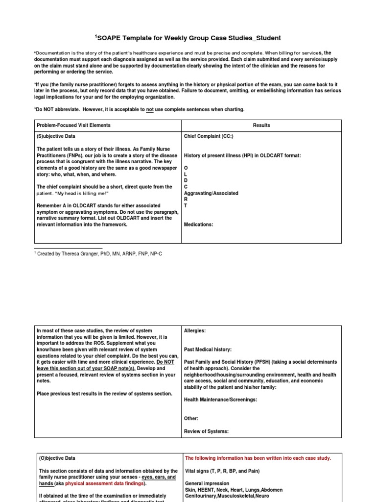 SOAPE Template | PDF | Medical Diagnosis | Evidence Based Medicine