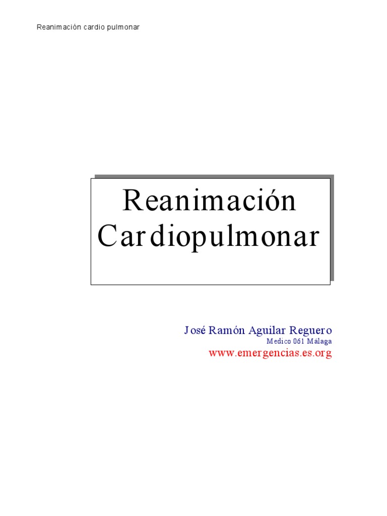 Reanimacion Cardiopulmonar | PDF