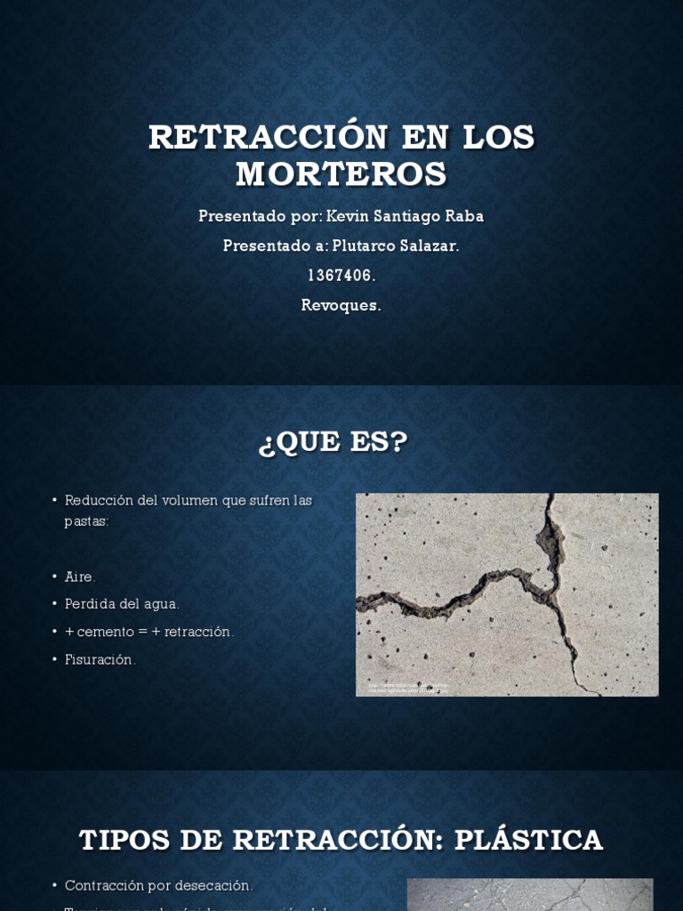 Tipos de Retracción en Morteros | PDF | Cemento | Industrias