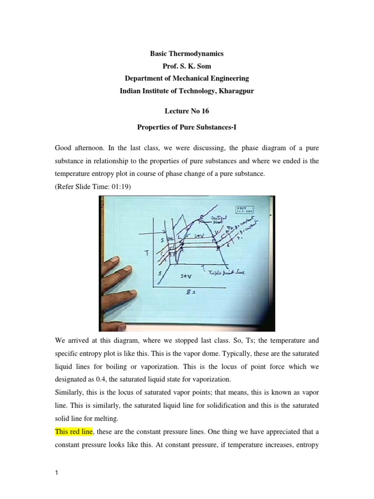 Lec16 PDF | PDF | Phase (Matter) | Enthalpy