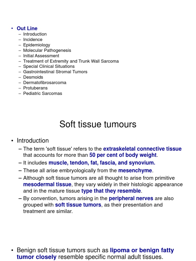 Soft Tissue Tumor | PDF | Benign Tumor | Cancer