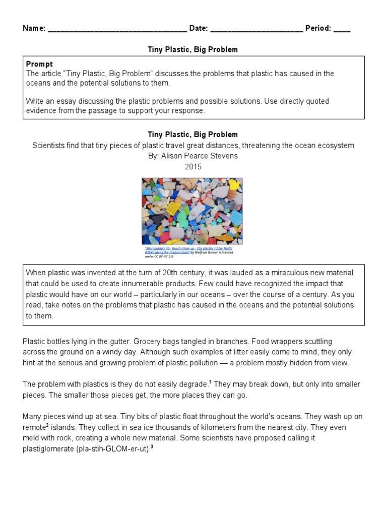 tiny plastic big problem 1 | Plastic | Chemicals