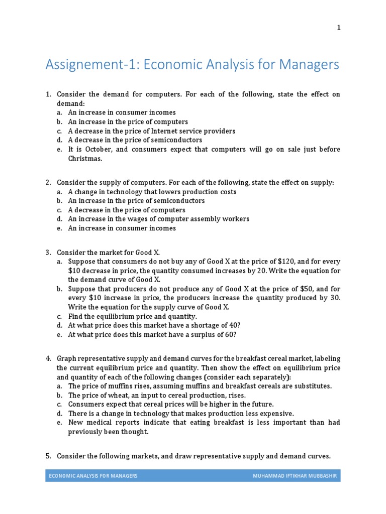 Economic Insights for Managers | PDF | Supply And Demand | Economic ...