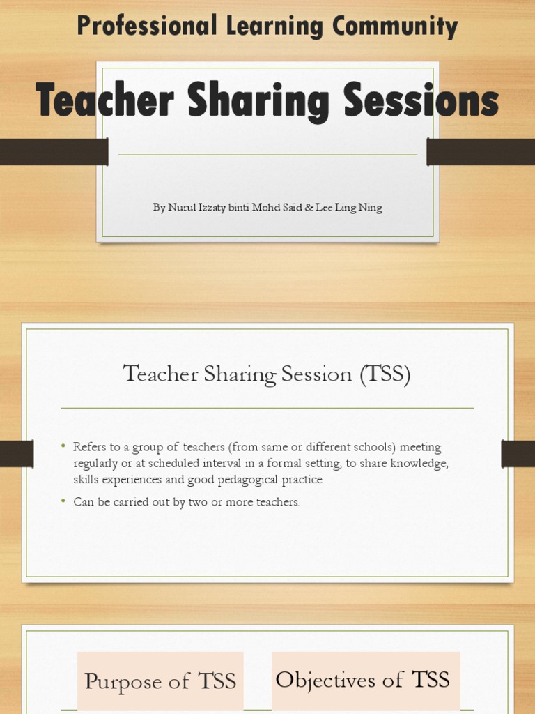PLC Teacher Sharing Session | PDF | Career & Growth