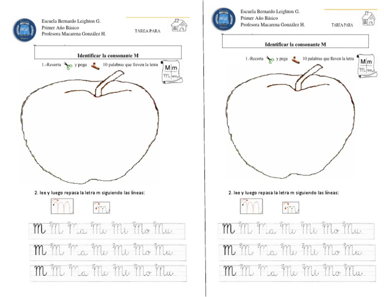 Tarea Casa Letra M | PDF