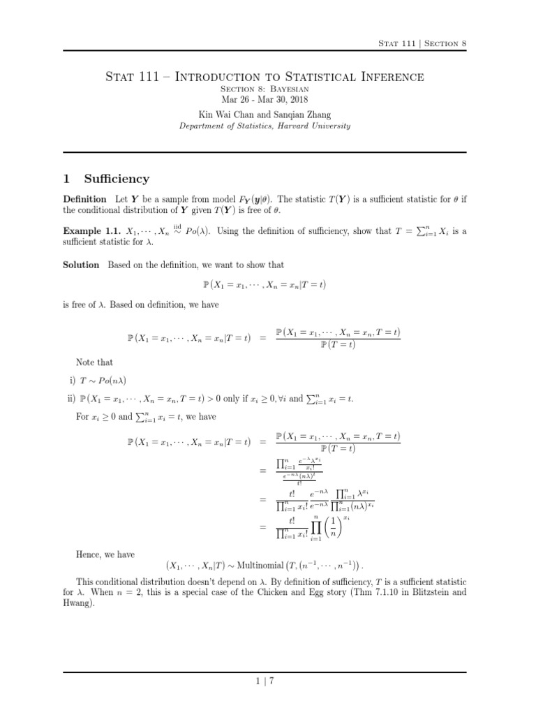Stat 111 | PDF | Statistical Inference | Probability And Statistics