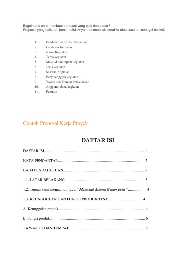 Panduan Lengkap Membuat Proposal | PDF