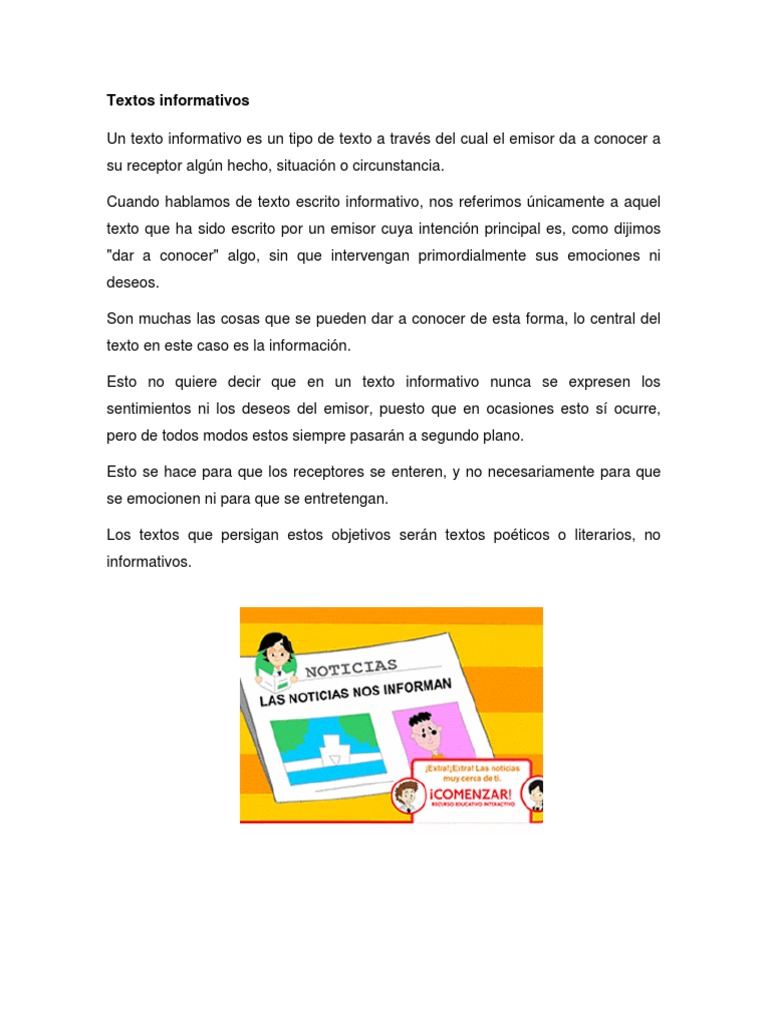 Textos Informativos | PDF