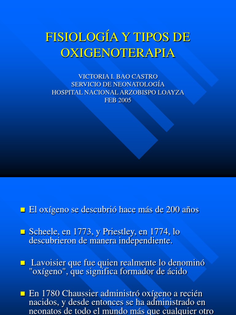 Fisiologia y Tipos de Oxigenoterapia | PDF | Pulmón | Hemoglobina