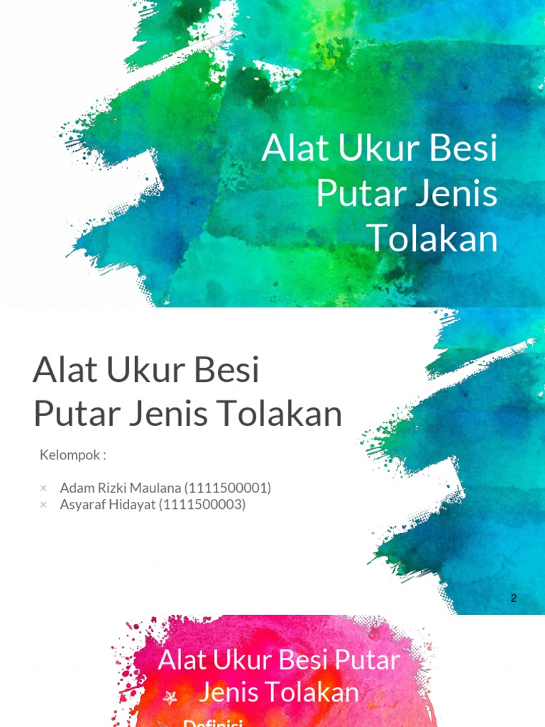 Alat Ukur Besi Putar Jenis Tolakan | PDF
