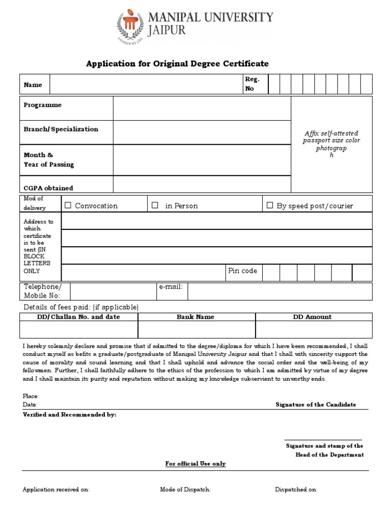 Application Original Degree Certificates | PDF | Academia | Further ...