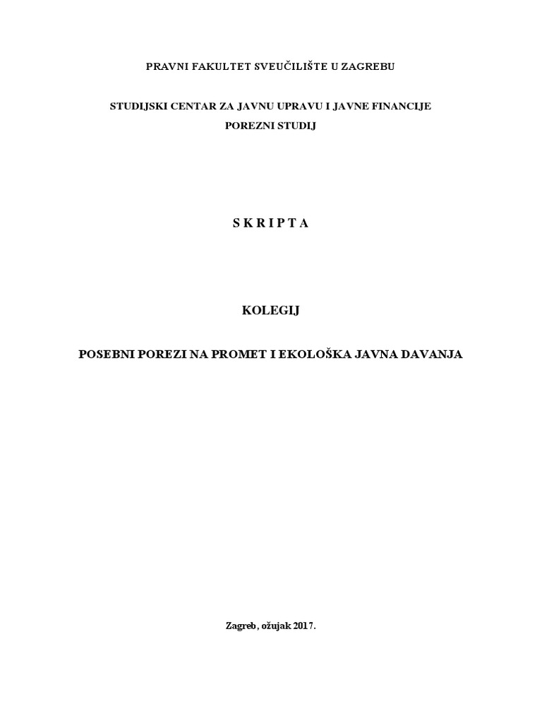 TROSARINE Skripta | PDF