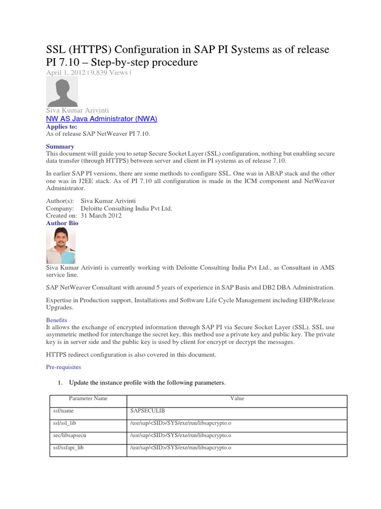 Configuration in SAP PI Systems As of Release PI 7.10 | PDF | Public ...