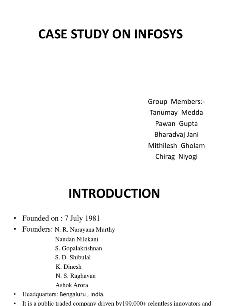 Case Study On Infosys | PDF | Business | Business Economics