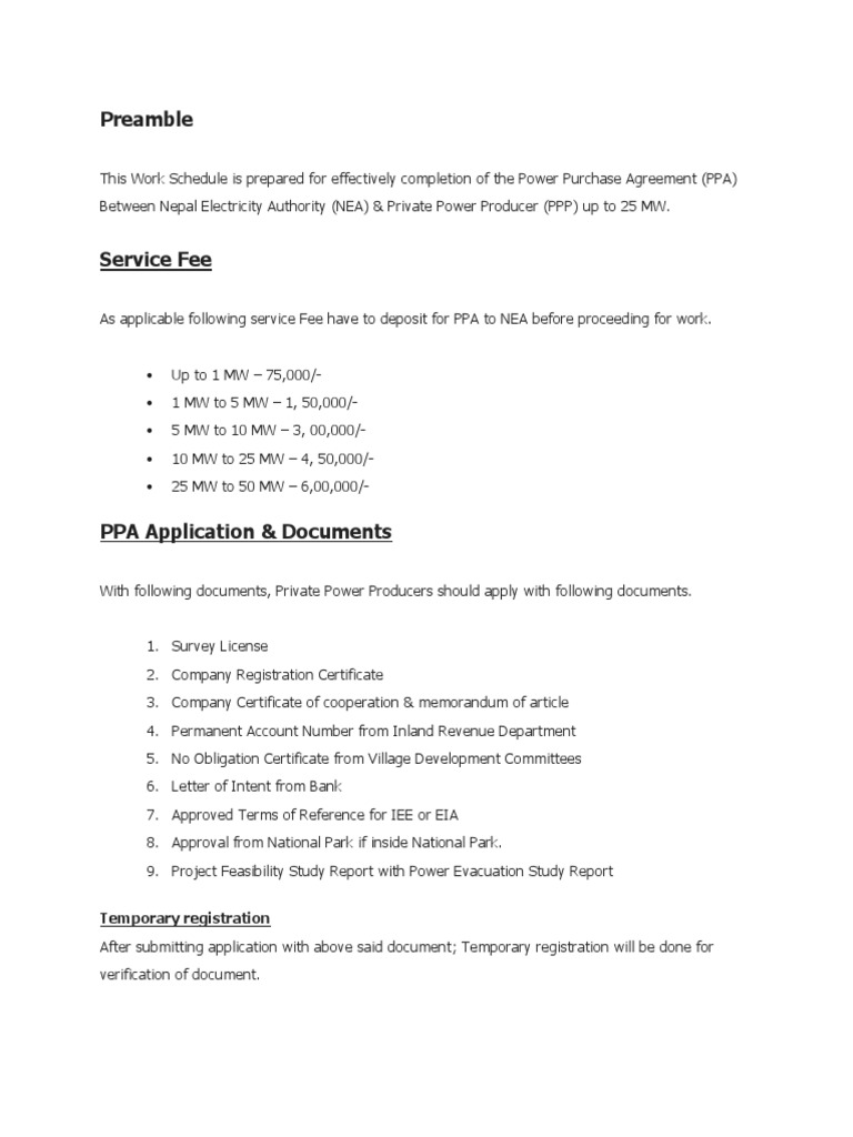 PPA Procedure | PDF | Electrical Grid | Electric Power Transmission