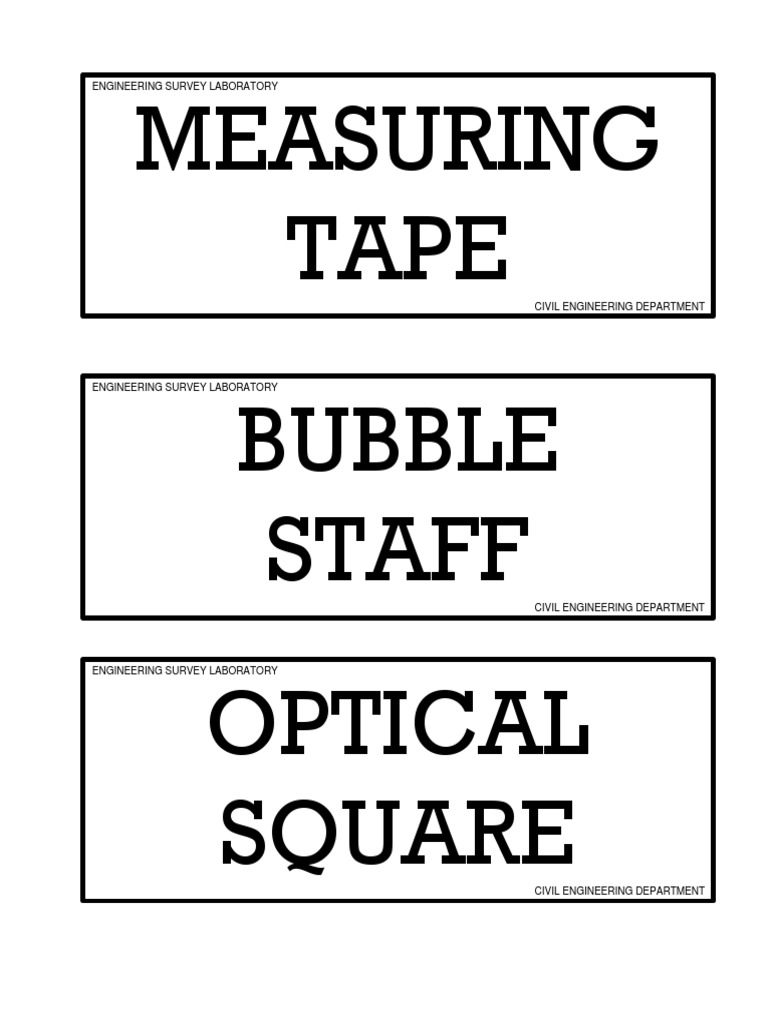 Tagging Engineering Survey Laboratory | PDF | Surveying | Geodesy