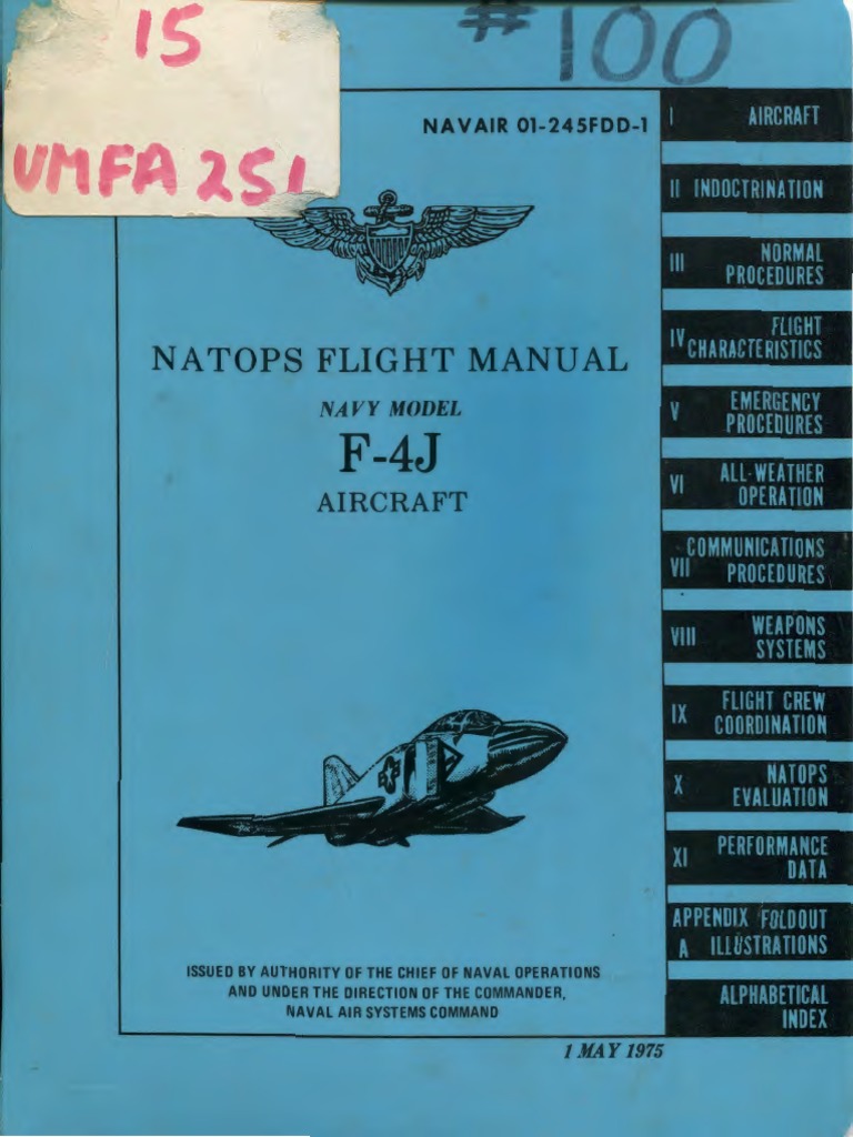 NATOPS F4J Manual PDF | PDF | Aeronautics | Aviation