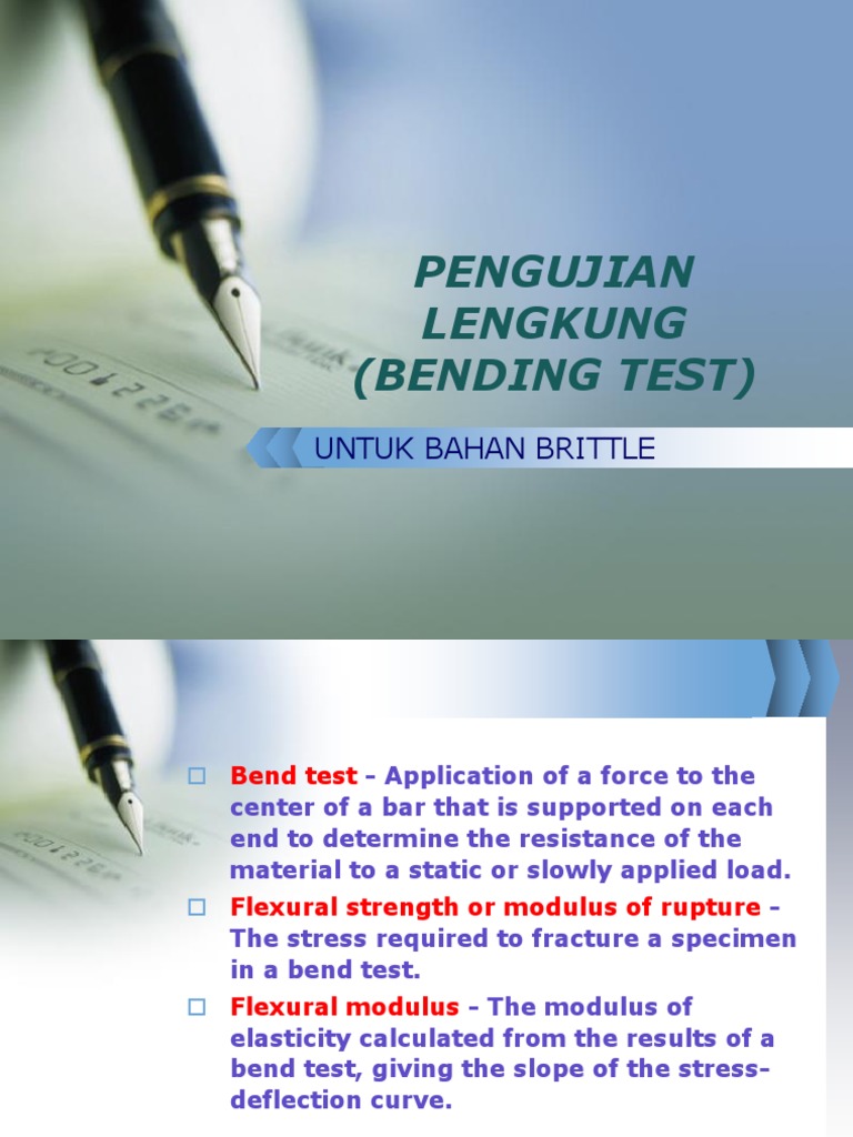 Uji Bending | PDF | Bending | Fracture