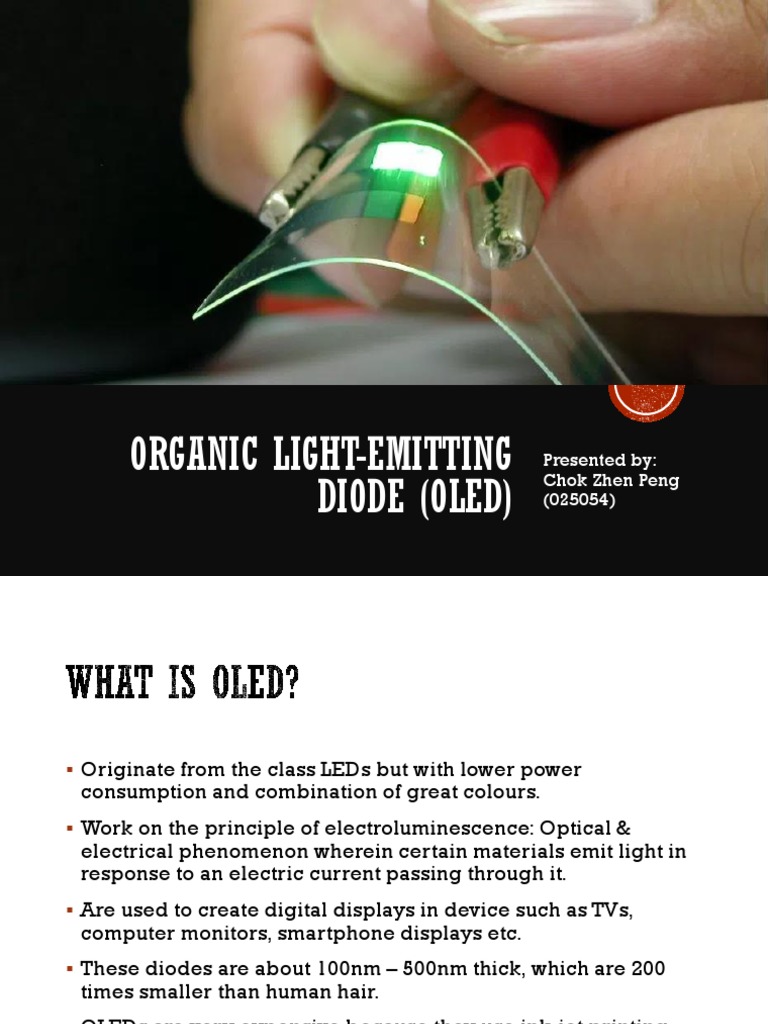 OLED | PDF | Oled | Physical Chemistry
