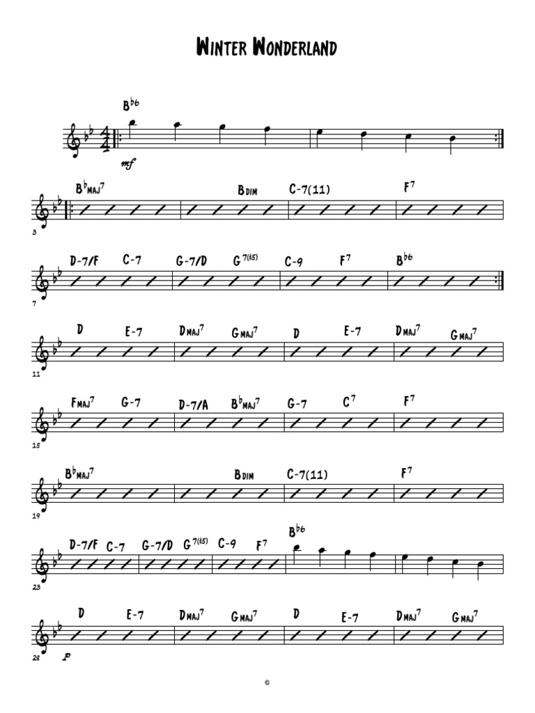 Winter Wonderland | PDF