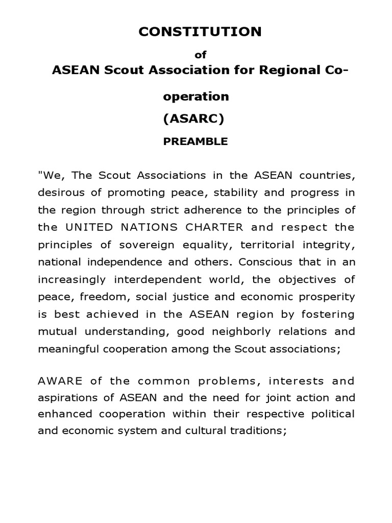 ASARC Constitution - ByLaws Jakarta On 25nov2009. | PDF