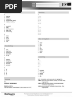 B1PLUS UNIT 6 Test Answer Key Higher | PDF | Learning | Cognition