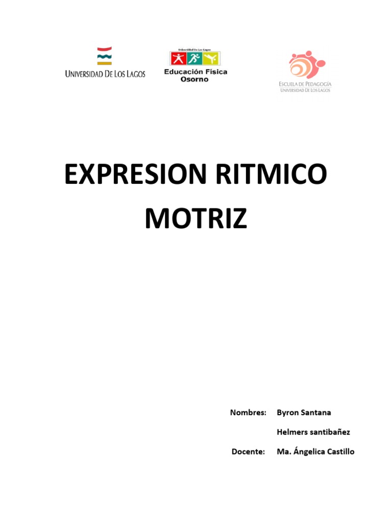 Expresion Ritmico Motriz | PDF | Bailes | Ritmo