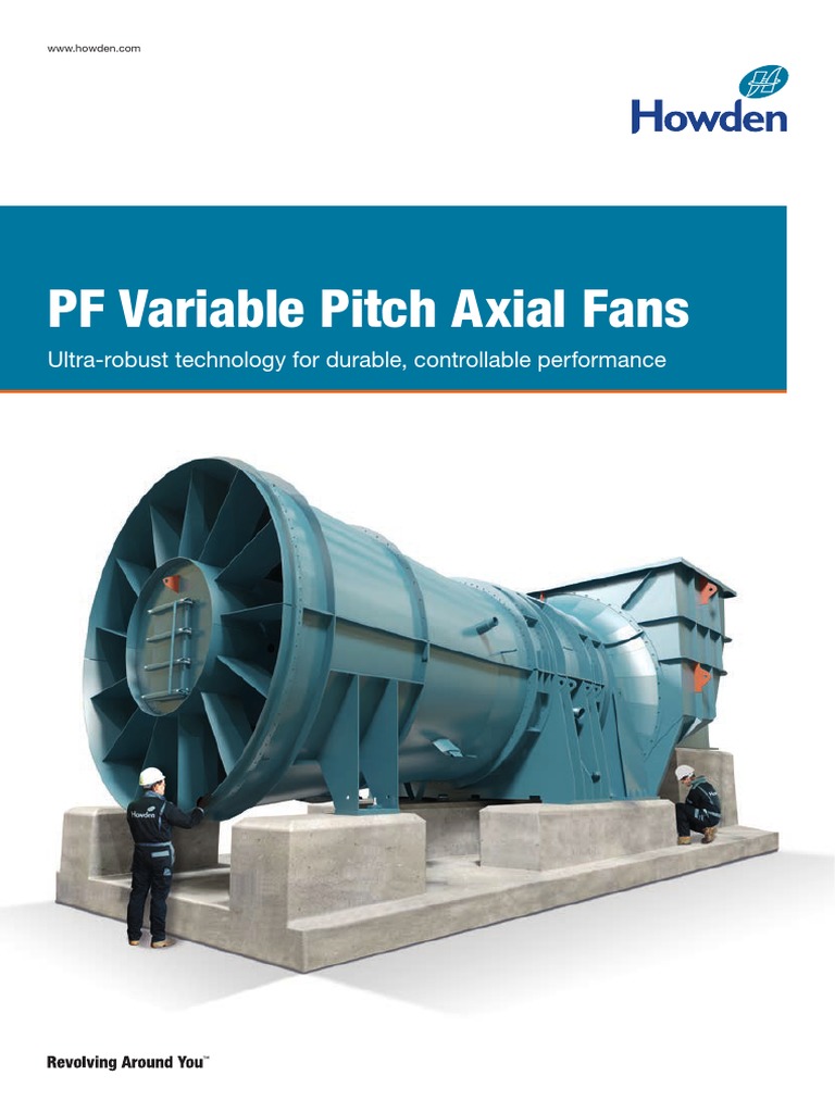 Axial Fan Brochure PF | PDF | Servomechanism | Bearing (Mechanical)