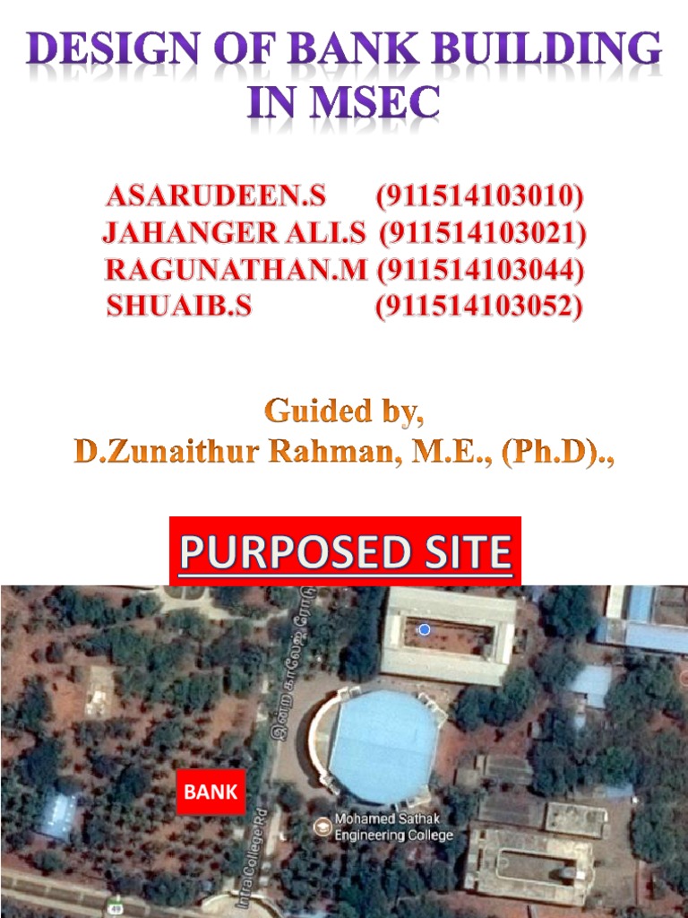Design of Bank Building in MSEC | Download Free PDF | Mechanical ...