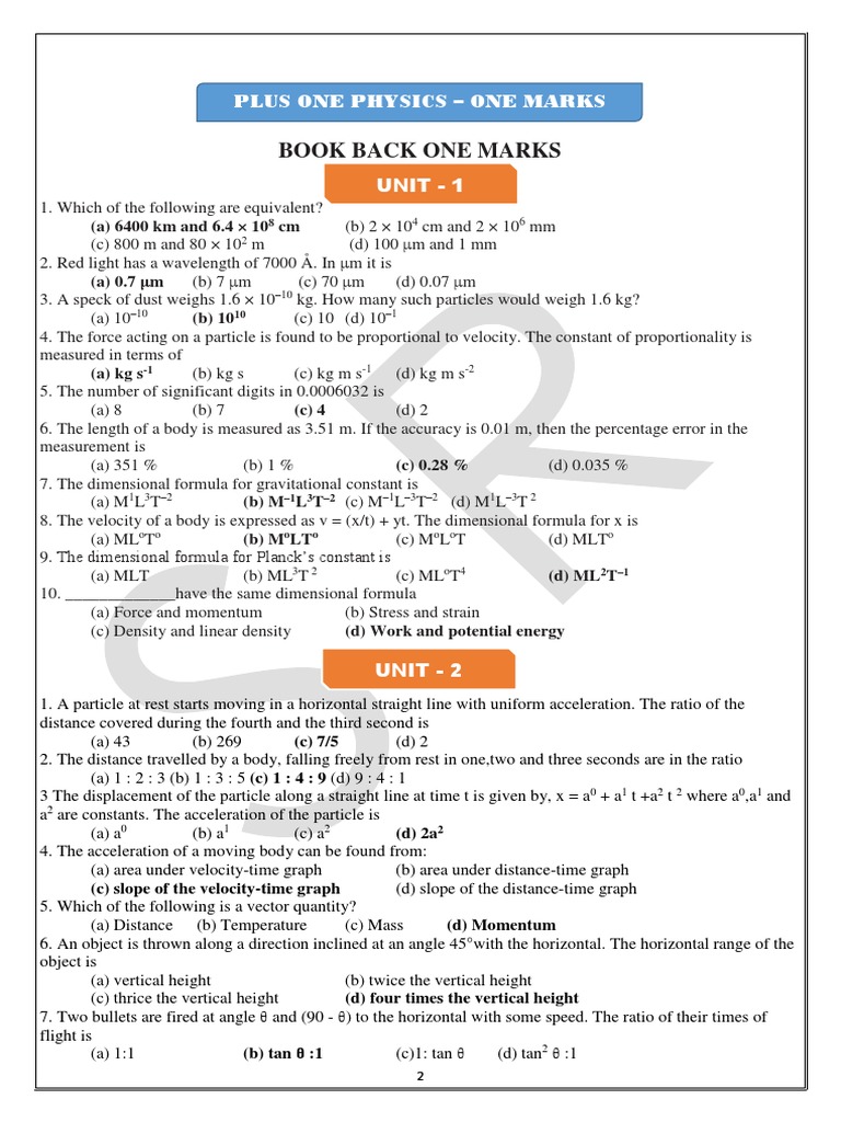 Class 11-Physics - English Medium - Study Materials Download - S.ranganathan | Download Free PDF ...