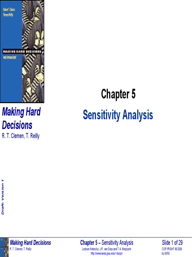 Chapter5 PDF | PDF | Sensitivity Analysis | Interest