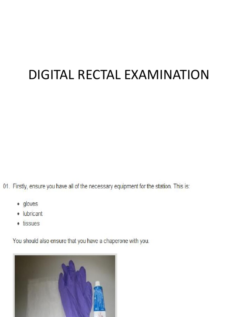 Digital Rectal Examination | PDF