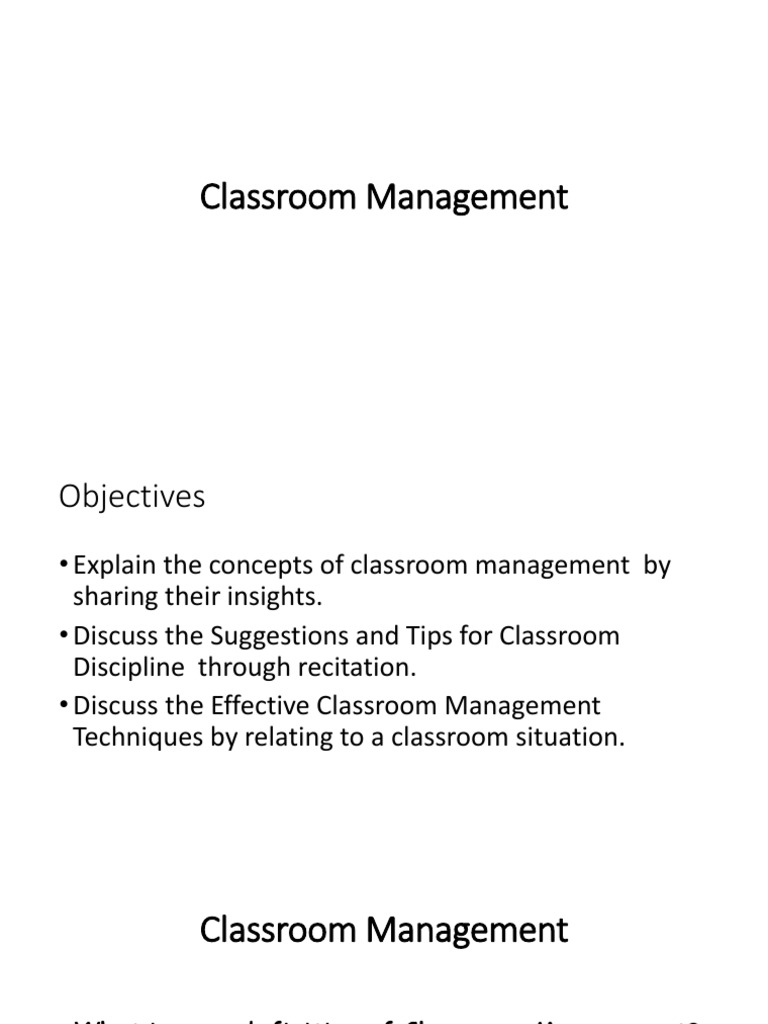7 Classroom Management | Download Free PDF | Classroom Management ...