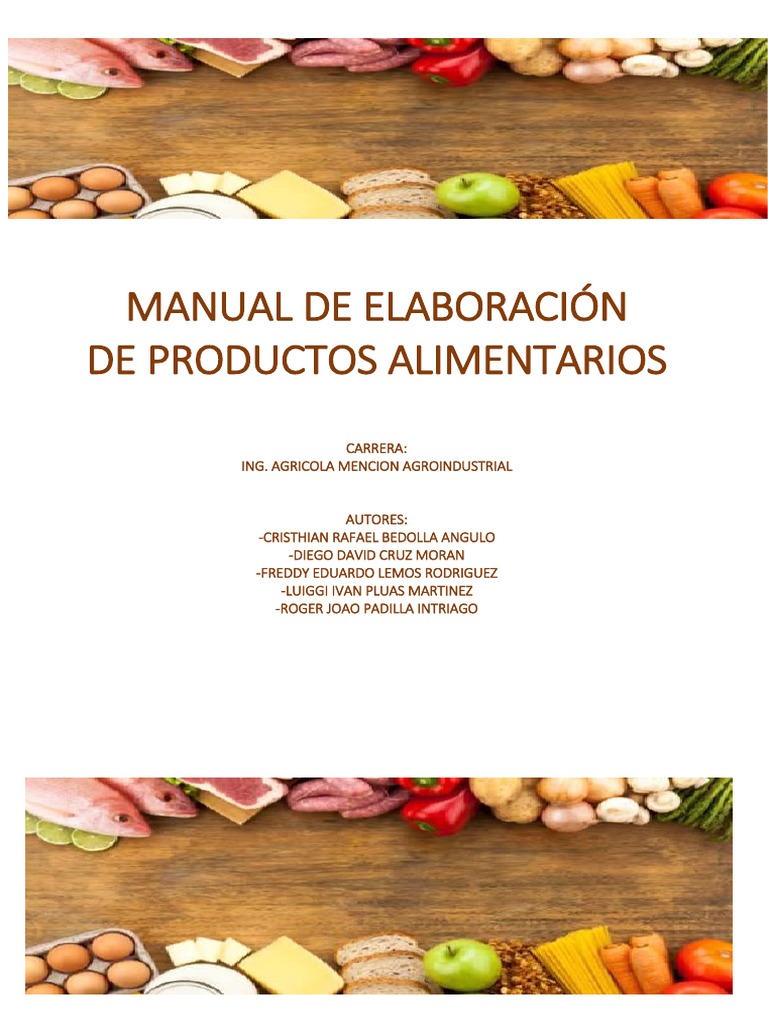 Manual de Elaboración de Productos Alimentarios Imprimir | Yogur | Postres