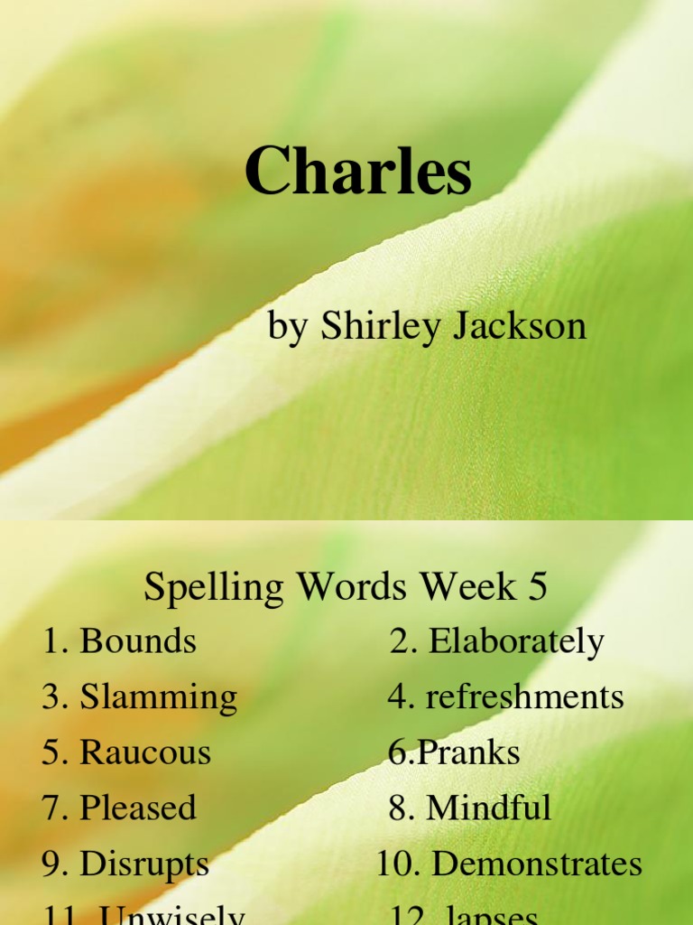 Charles | PDF | Narration