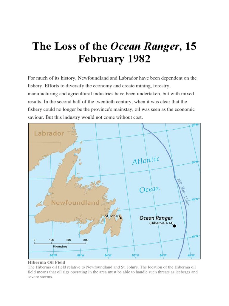 The Loss of the Ocean Ranger | Water Transport | Ships
