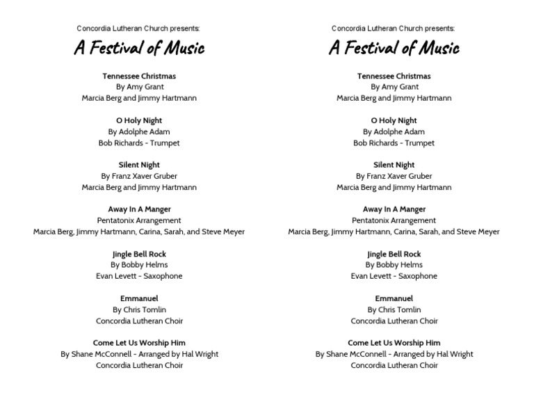 A Festival of Music | PDF