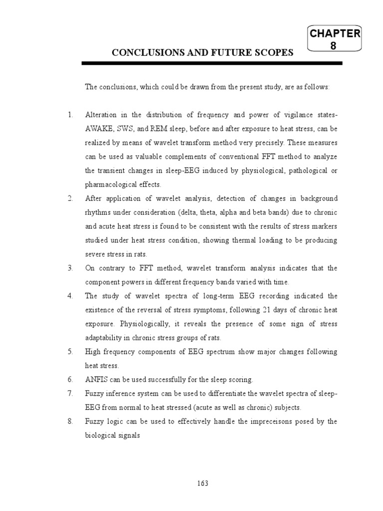 Conclusions and Future Scopes | PDF | Electroencephalography | Wavelet