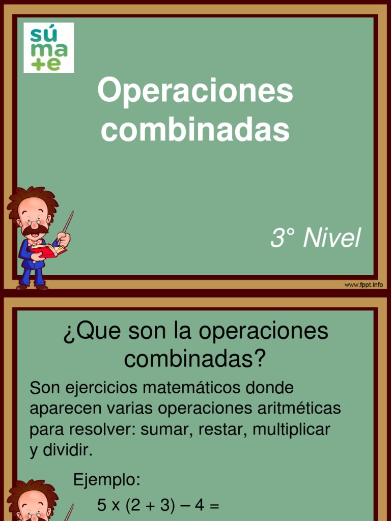 Operaciones Combinadas | PDF | Sustracción | Multiplicación